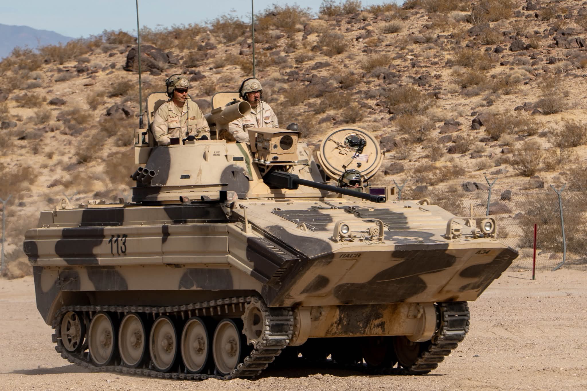 OPFOR.. the NTC Fort Irwin, CA.. It’s an M113 dressed as a Warsaw Pact ...